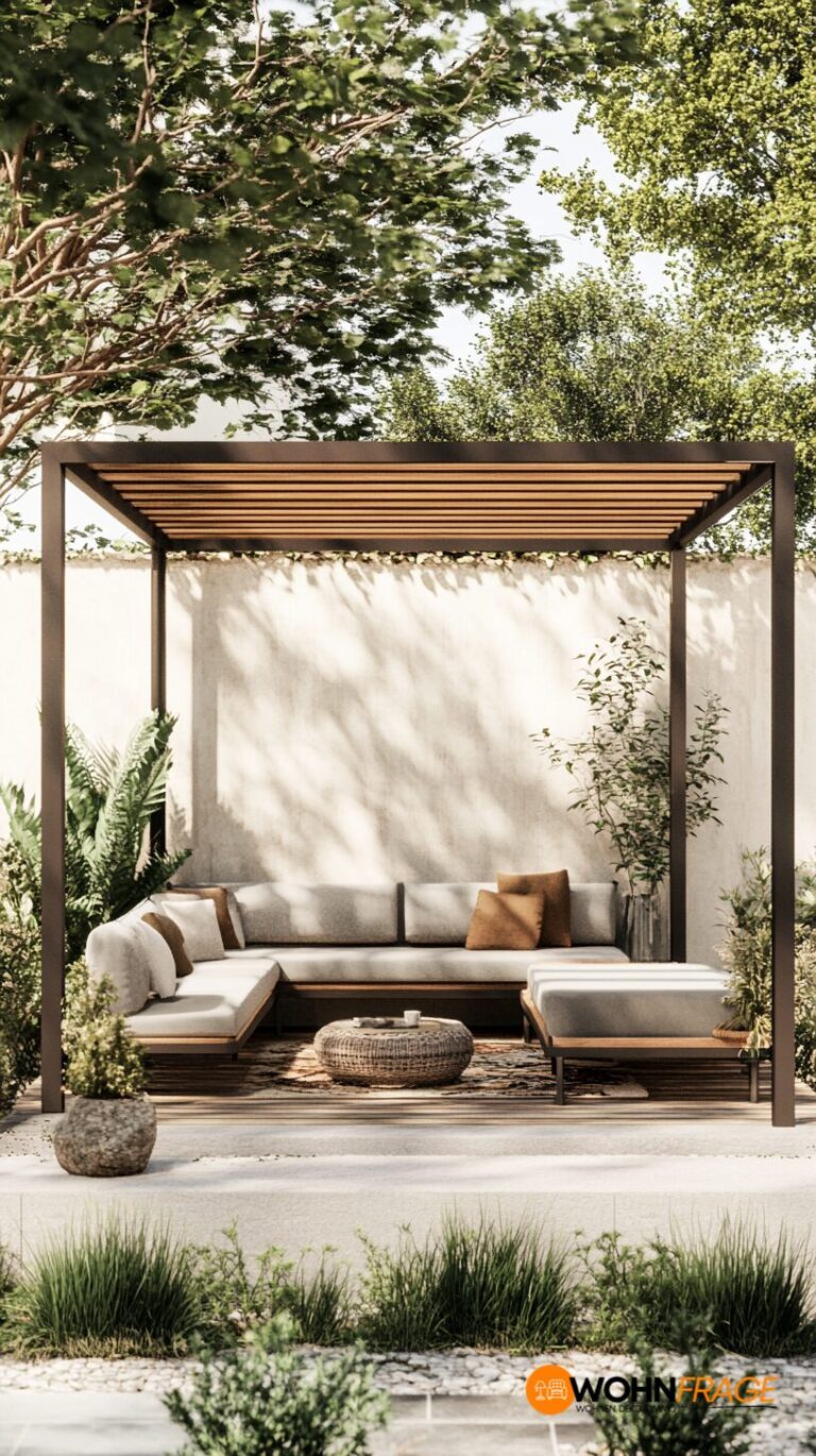 Uberdachung Sitzecke Garten